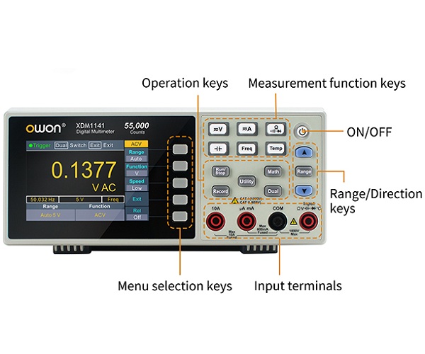 Multímetro digital de mesa OWON de 2 dígitos XDM1141 | Didácticas Electrónicas I+D